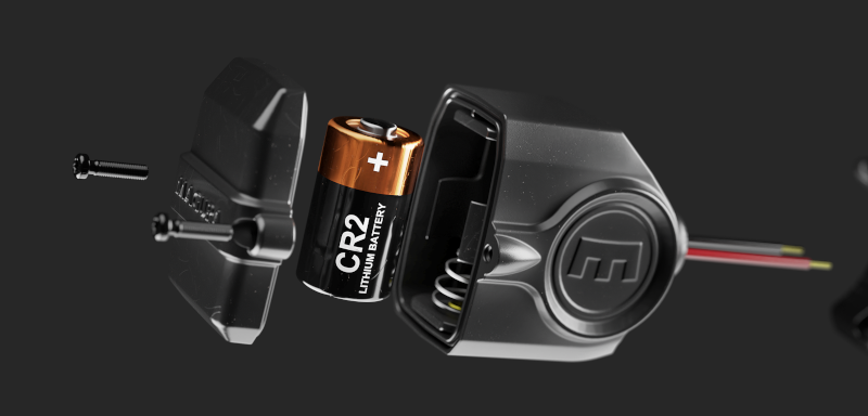 Open housing of the Vyron with the CR2 battery